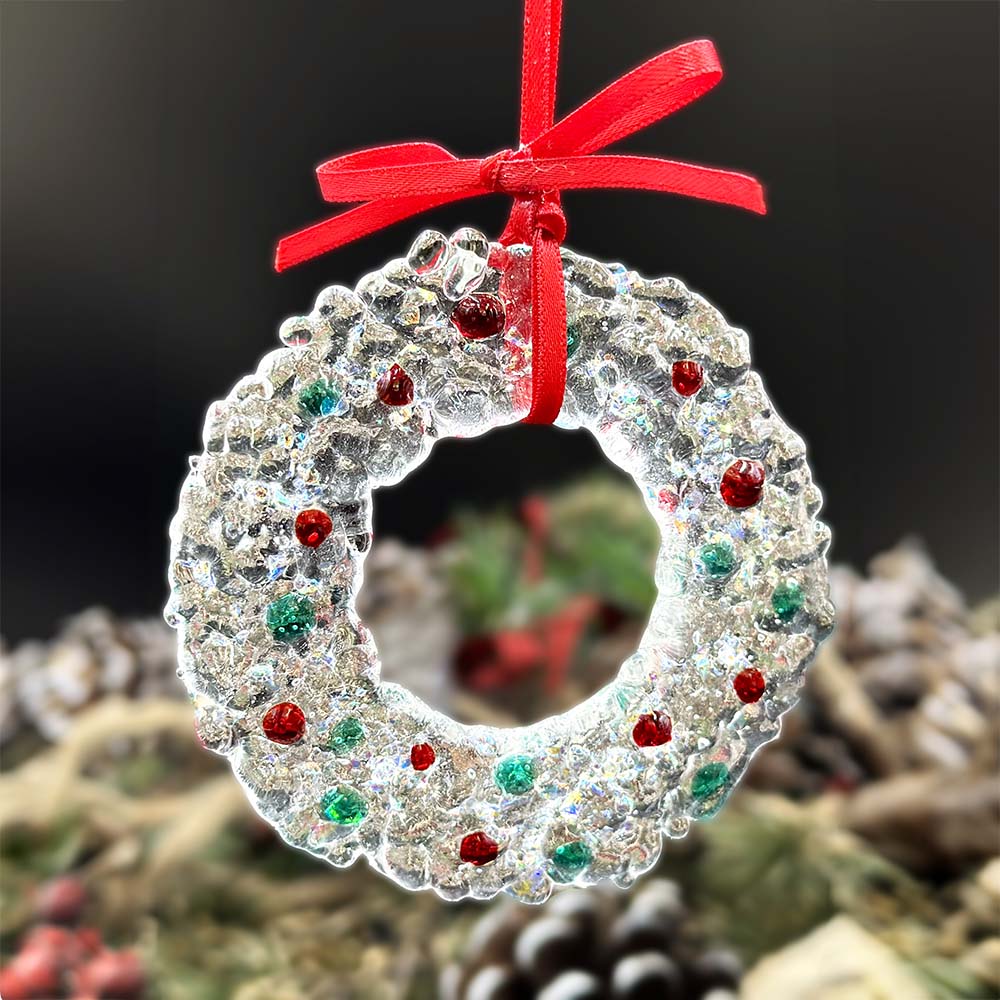 Wreath Ornament – Nixon Art Glass