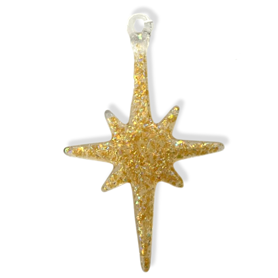 8-Point Star Ornament - Nixon Art Glass