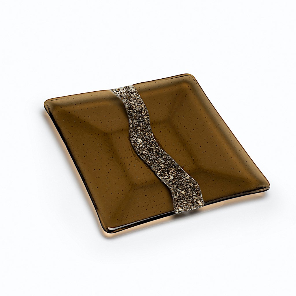 River Rock Dinner Plate – Nixon Art Glass