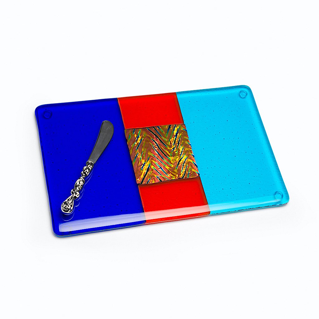 San Juan Sunset Cheese Platter – Nixon Art Glass