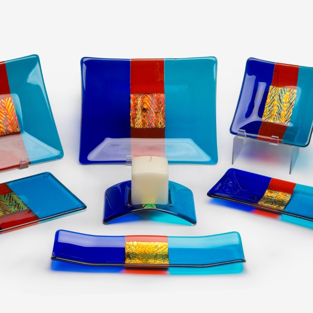 San Juan Sunset Servingware Collection – Nixon Art Glass